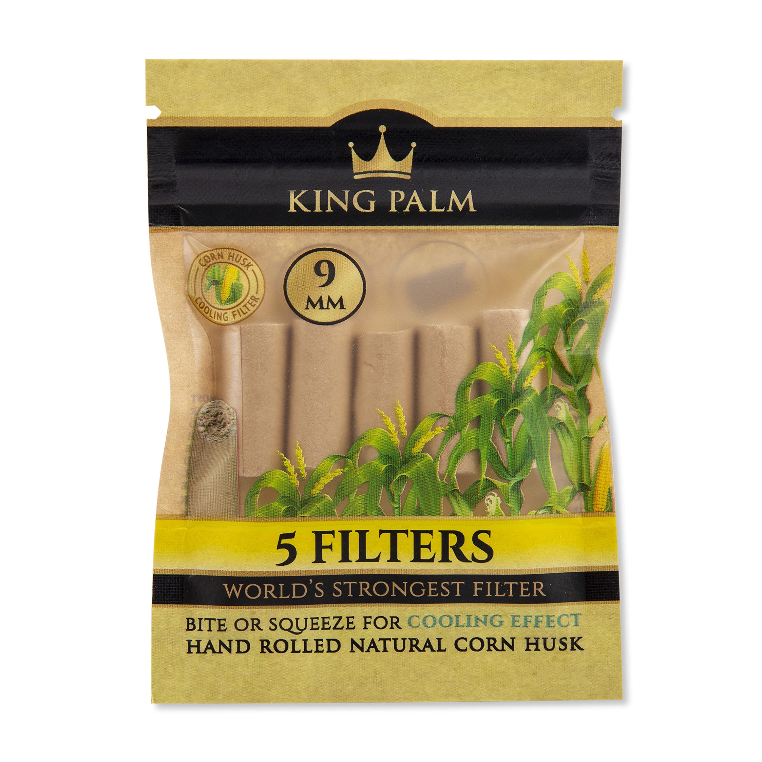 King Palm 9Mm Corn Husk Filter Tips (5-Pack)