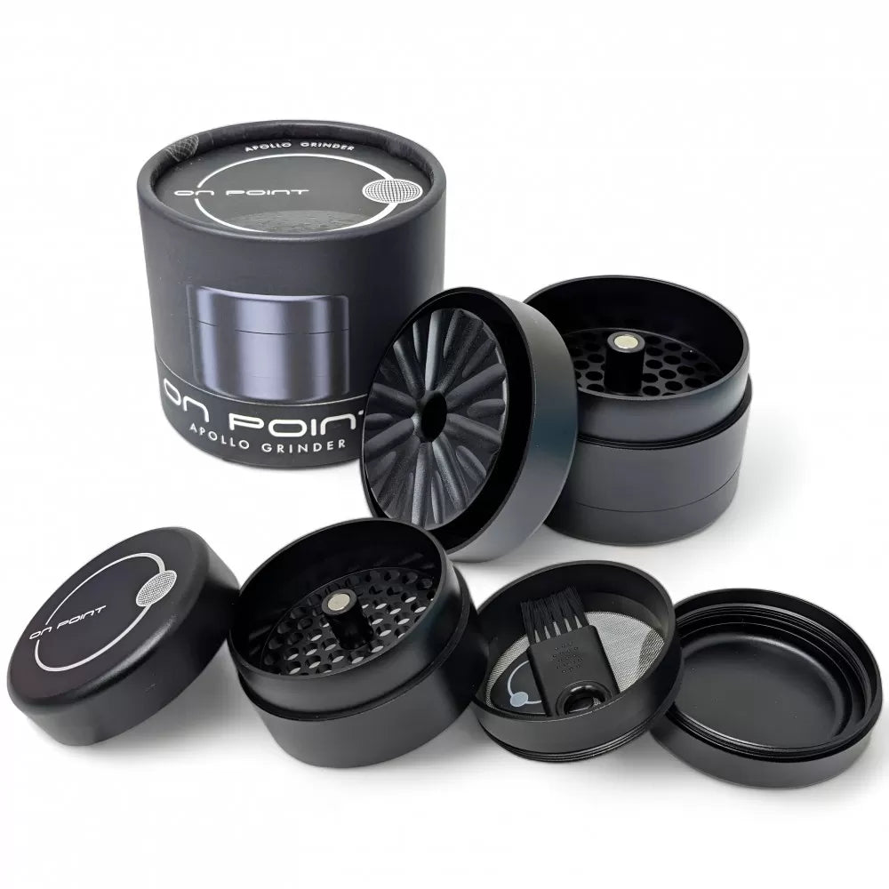 On Point Glass 4Pc 62Mm Apollo Grinder “ Precision Grinding, Elevated